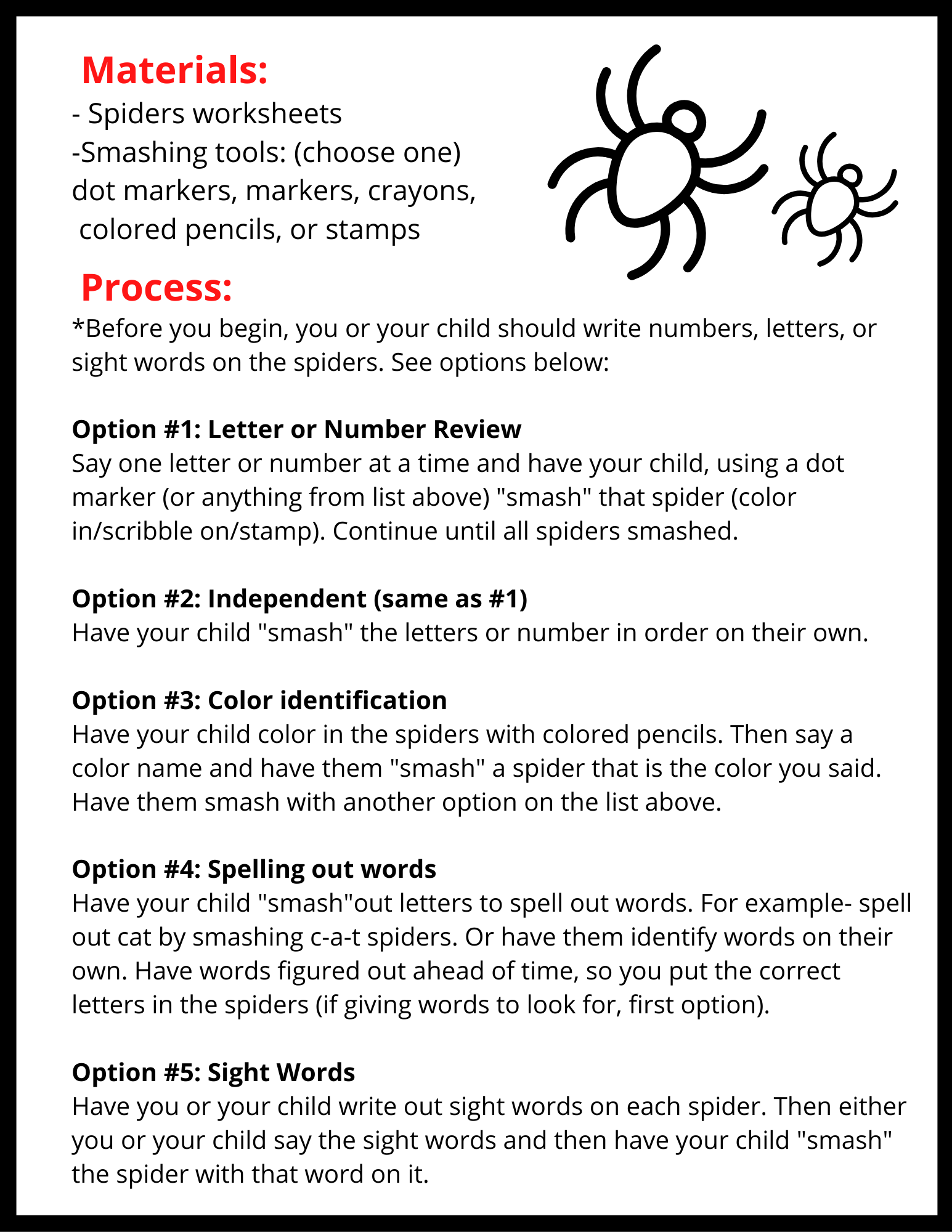 SPIDER SMASH – MAT Create