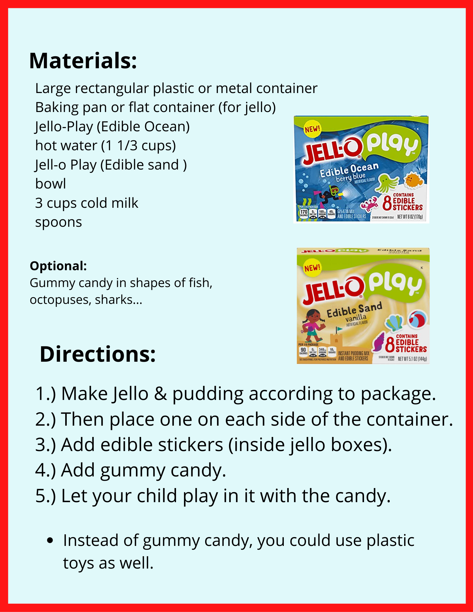 JELLO OCEAN & SAND – MAT Create