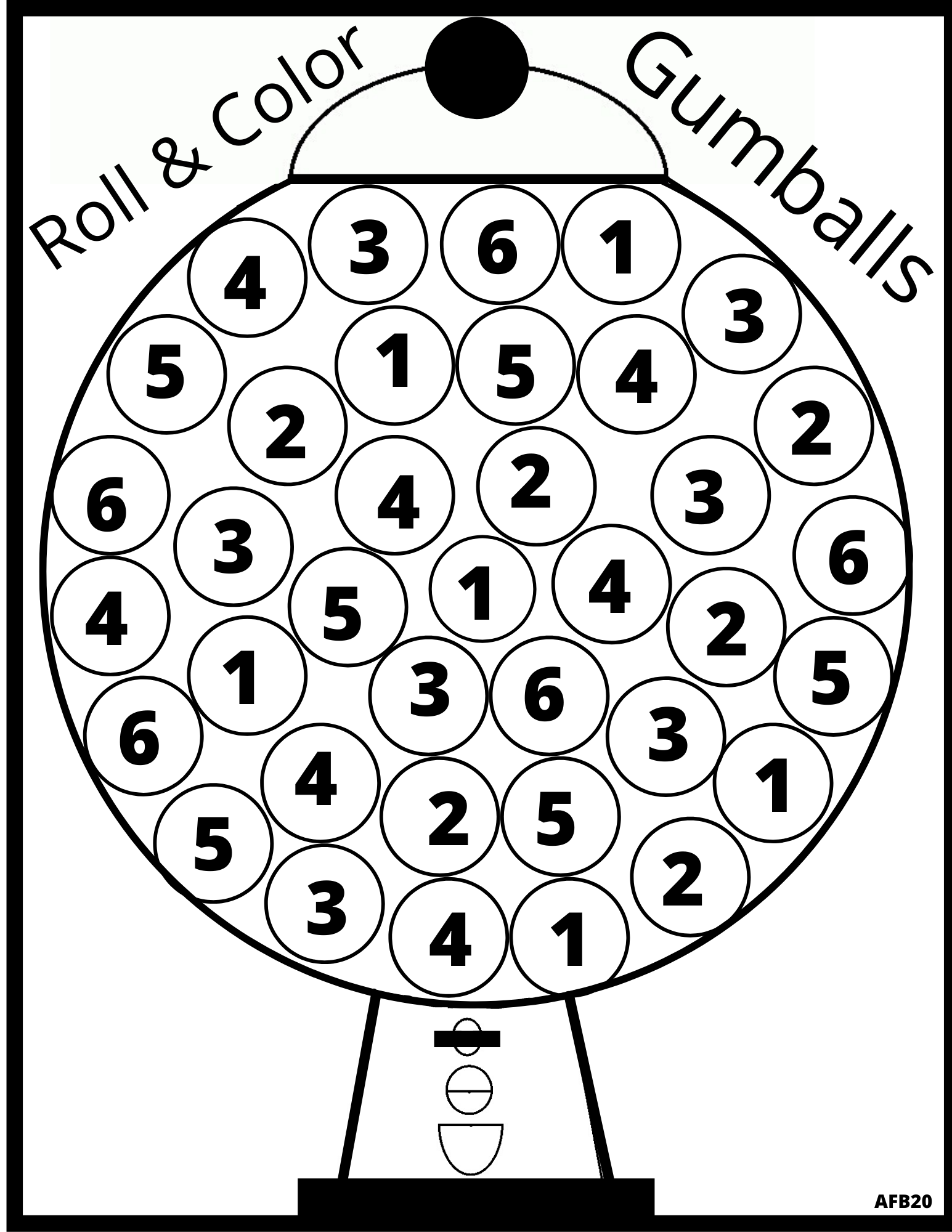 ROLL & COLOR GUMBALLS – MAT Create