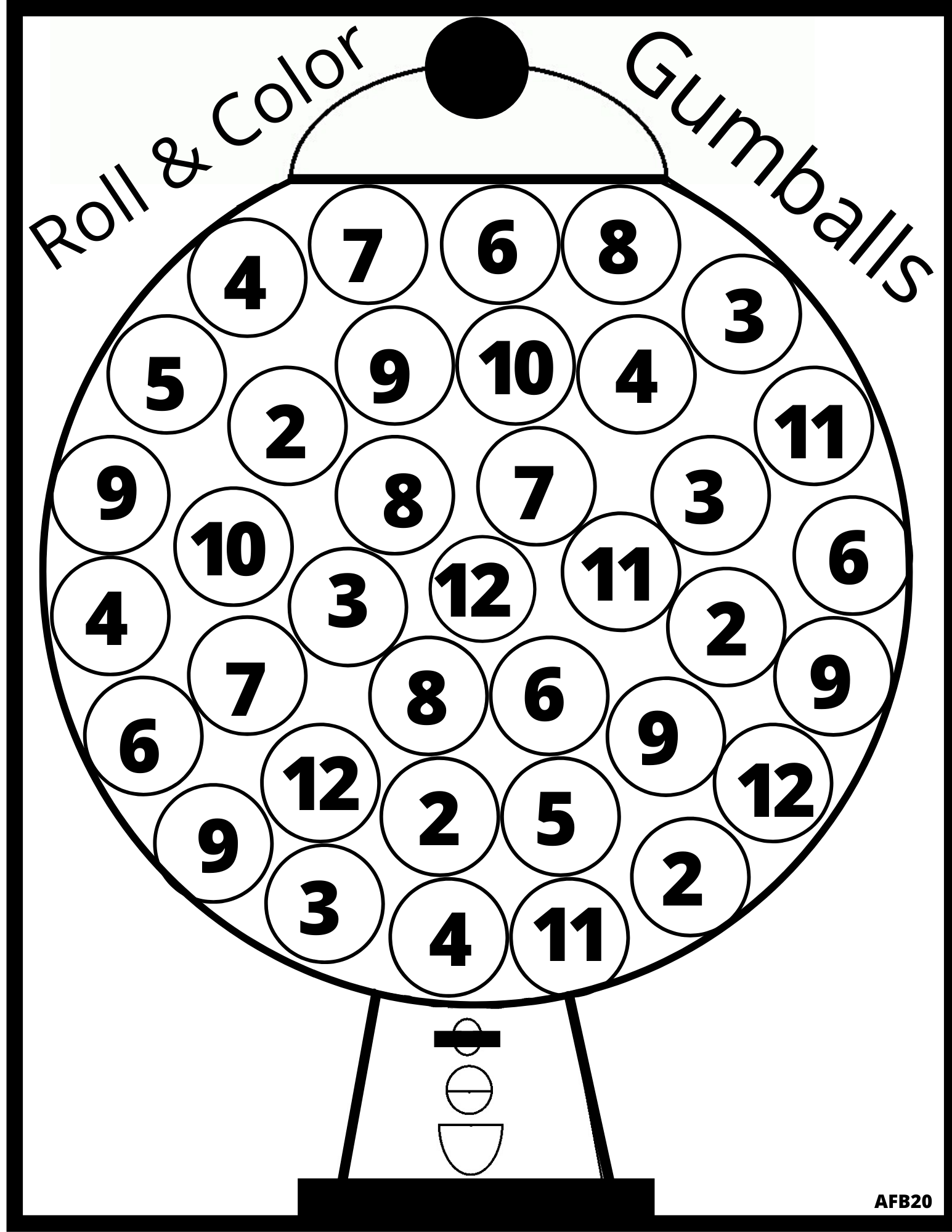ROLL & COLOR GUMBALLS – MAT Create