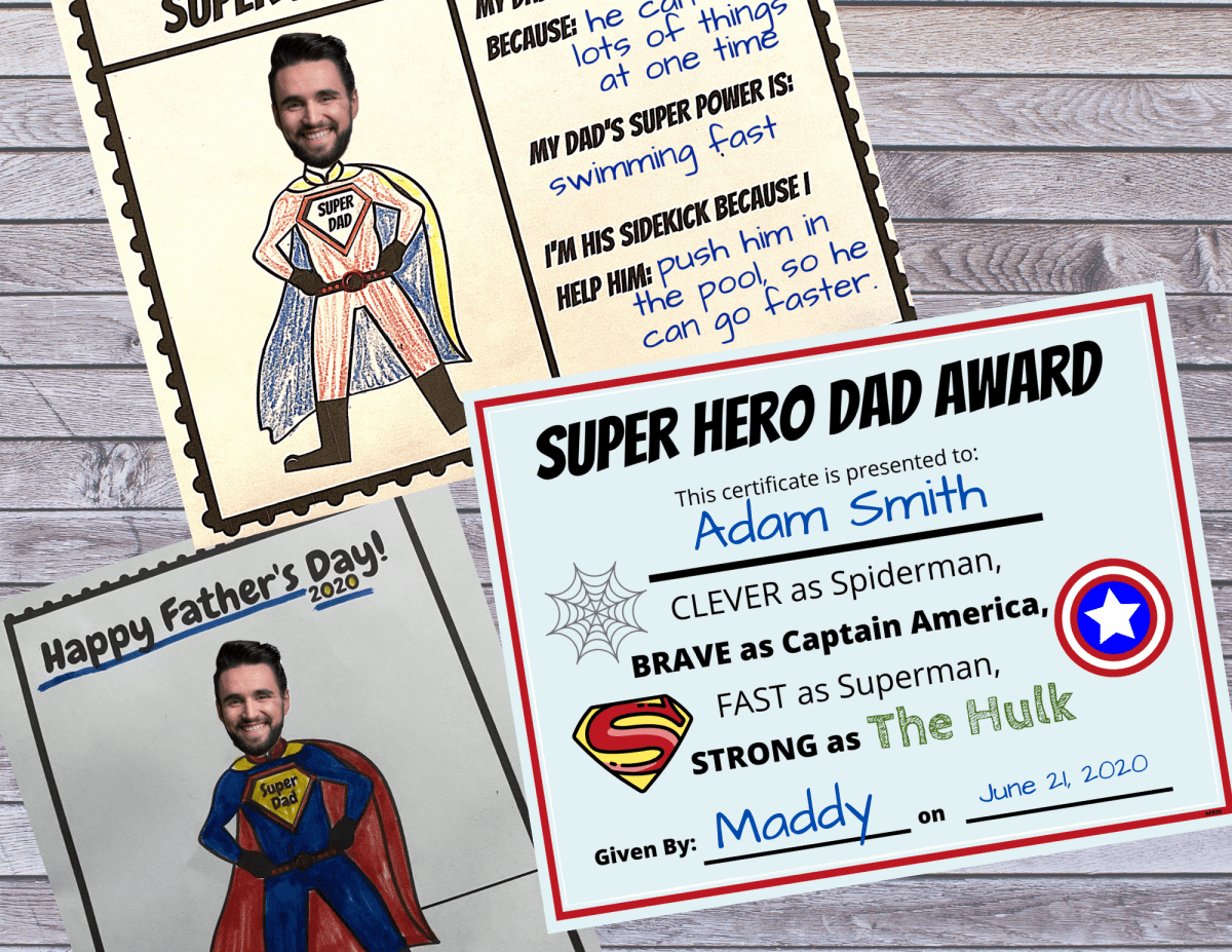 FATHER’S DAY- SUPER HERO DAD – MAT Create