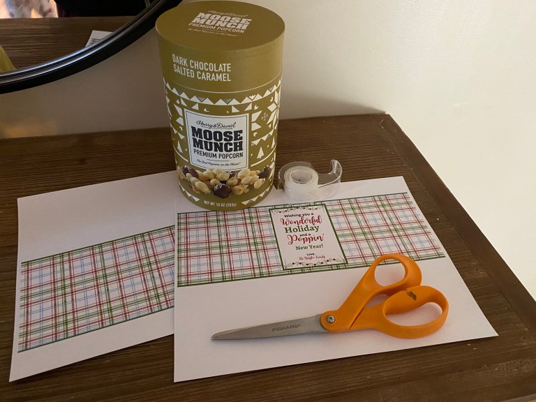 CHRISTMAS POPCORN Label & GIFT TAG – MAT Create