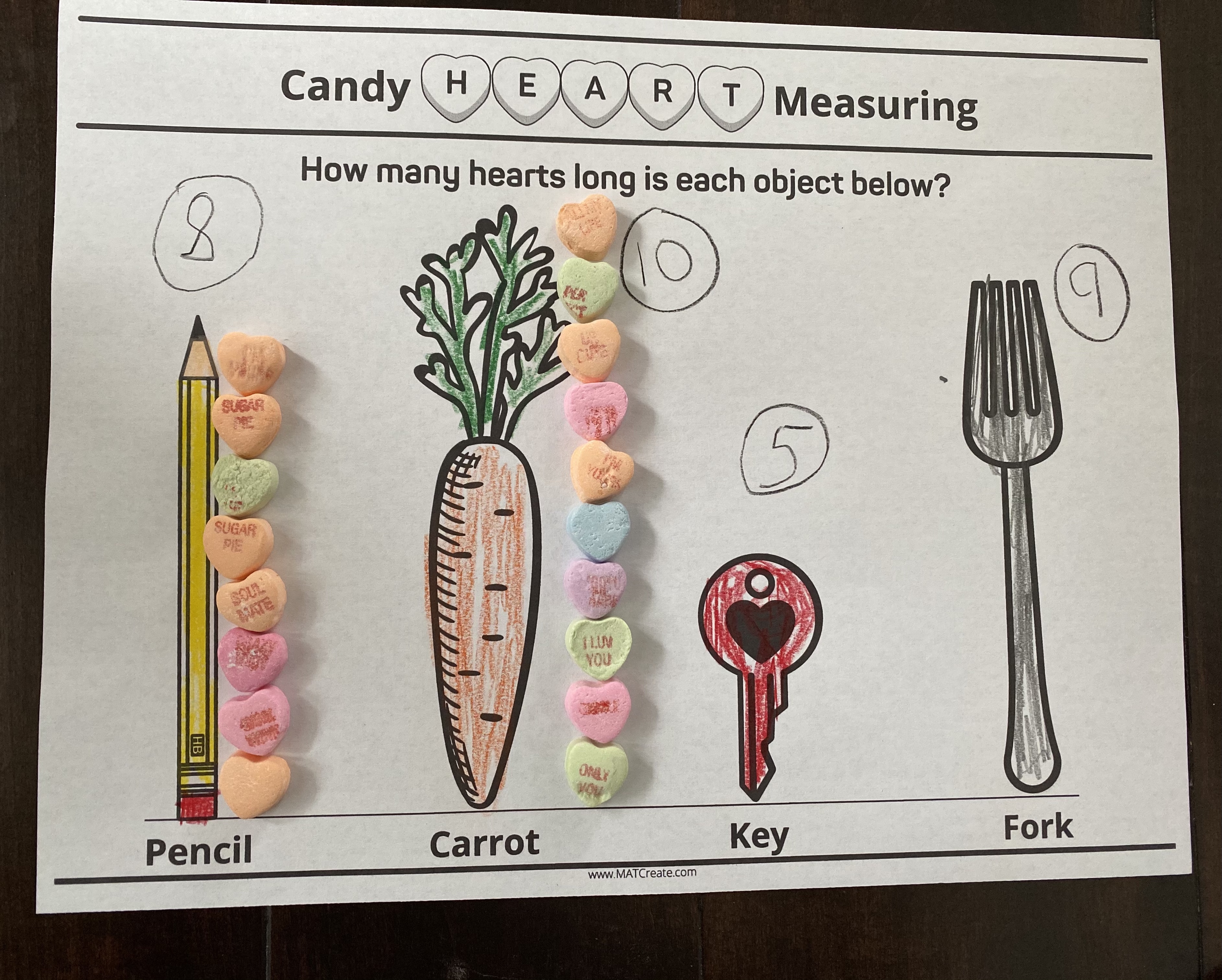 CANDY HEART ACTIVITIES – MAT Create