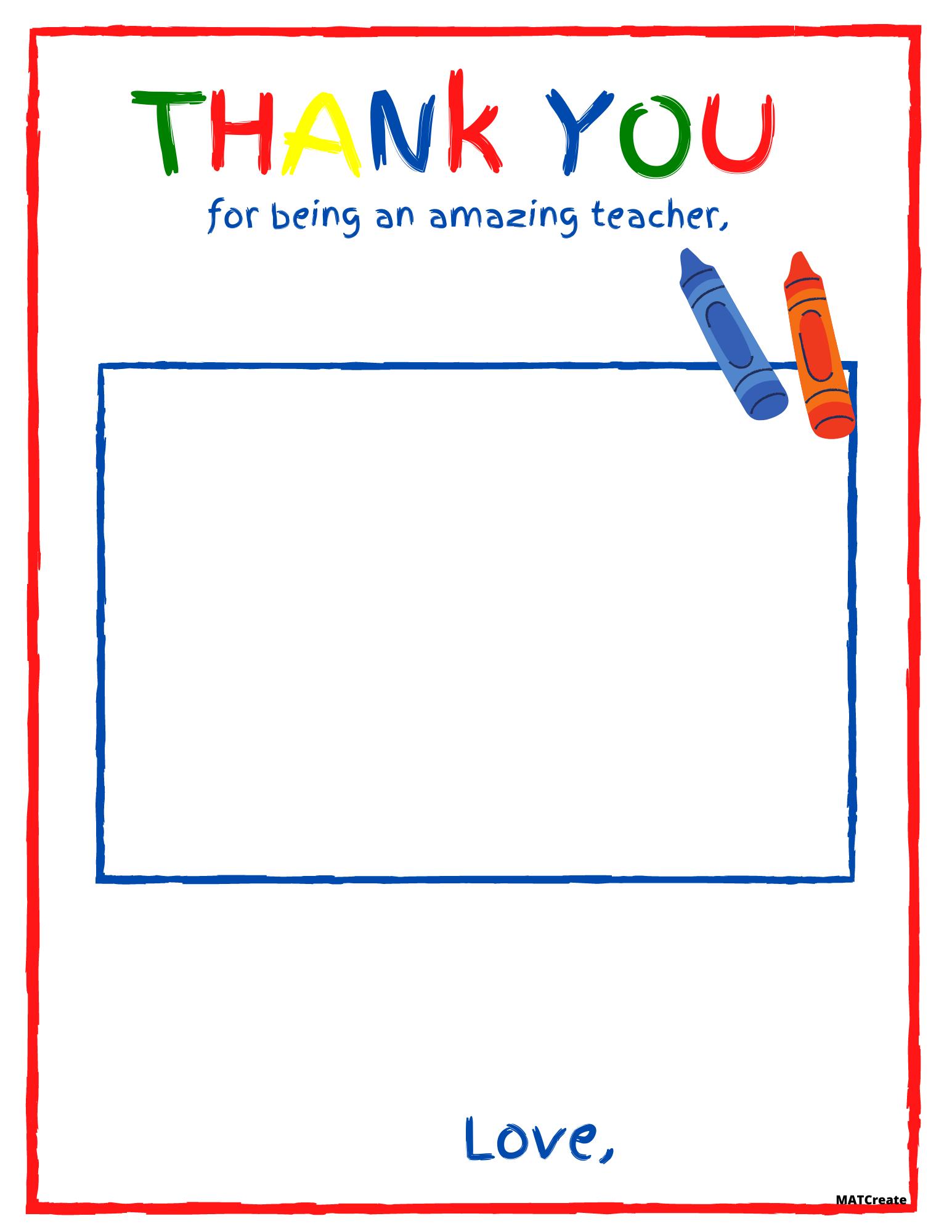 End Of Year Teacher Printable Keepsakes – MAT Create